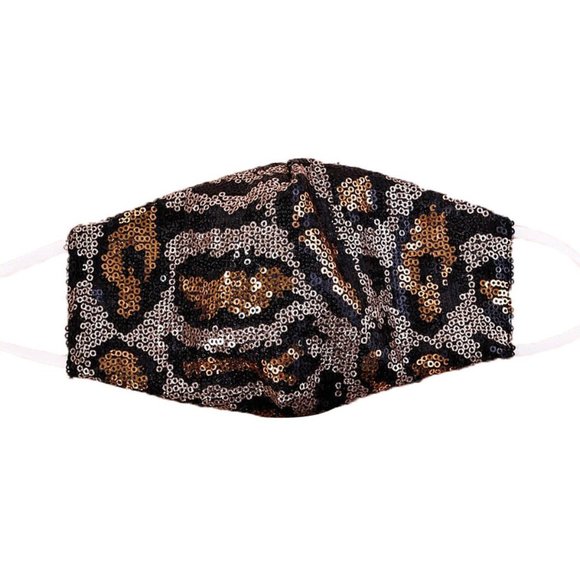 Accessories | New Matte Gold High Lustre Gold Sequin Face Mask | Poshmark